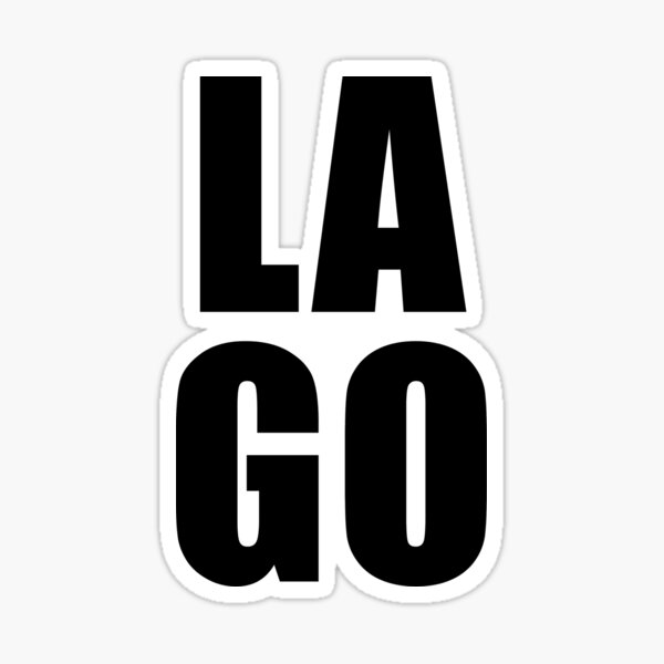 "LAGO " Sticker for Sale by kylemacmac | Redbubble