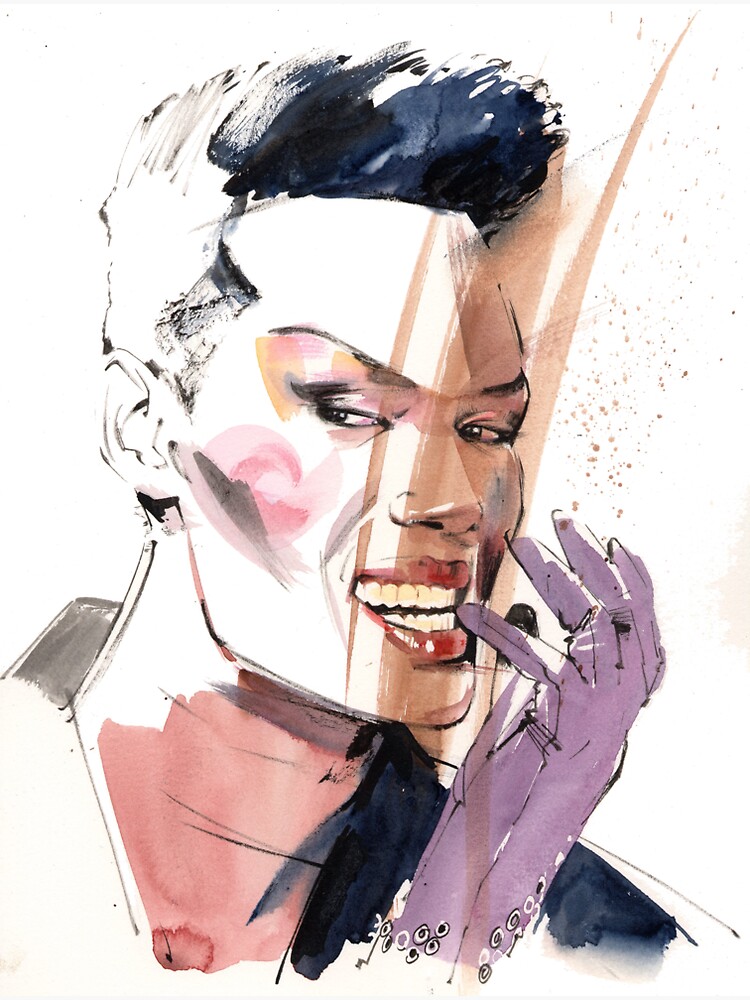 "Grace Jones" Sticker by illustration1 | Redbubble