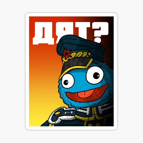 "monster or art. propaganda poster." Sticker for Sale by ...