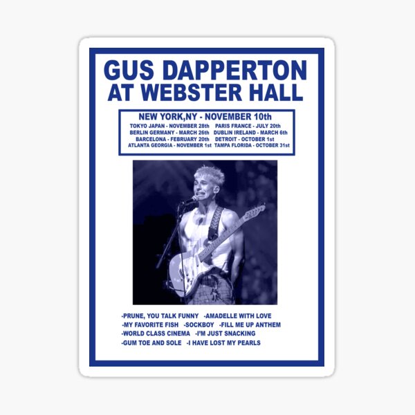 "Gus Dapperton" Sticker for Sale by Retrop0lis | Redbubble