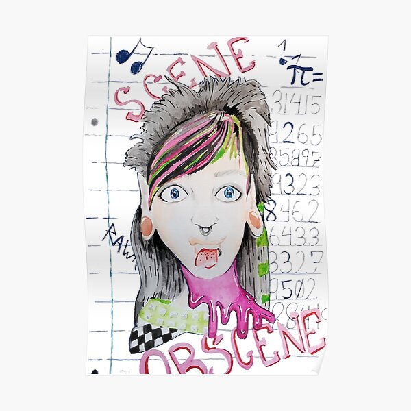 "This Scene is obSCENE" Poster by DefiningDoodles | Redbubble
