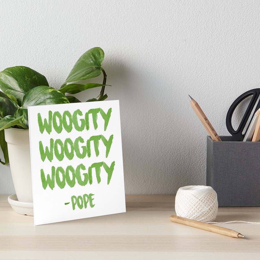 "Woogity Pope Outer Banks Quote" Art Board Print for Sale by ...