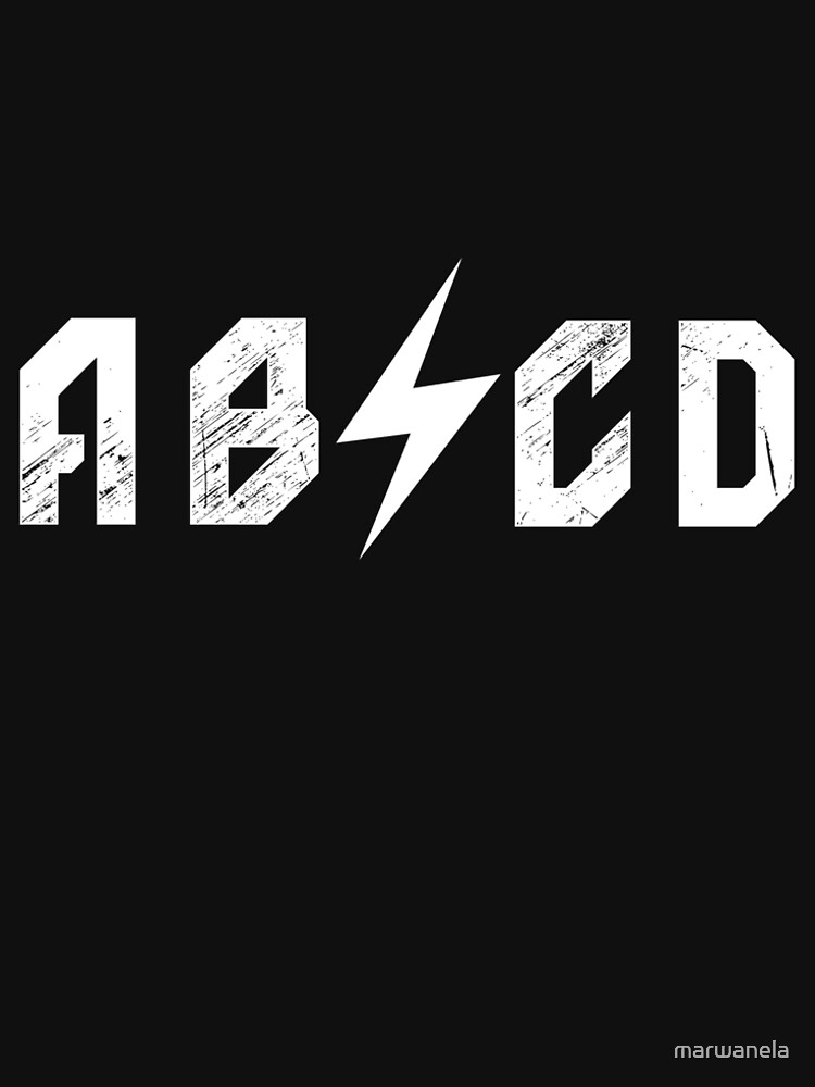 "abcd rock" T-shirt for Sale by marwanela | Redbubble | band t-shirts ...