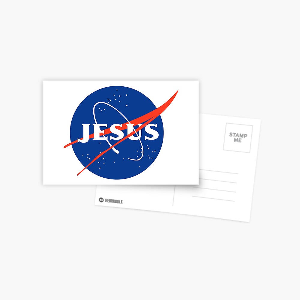 "Jesus NASA (meatball) Logo" Sticker for Sale by lhelbling | Redbubble