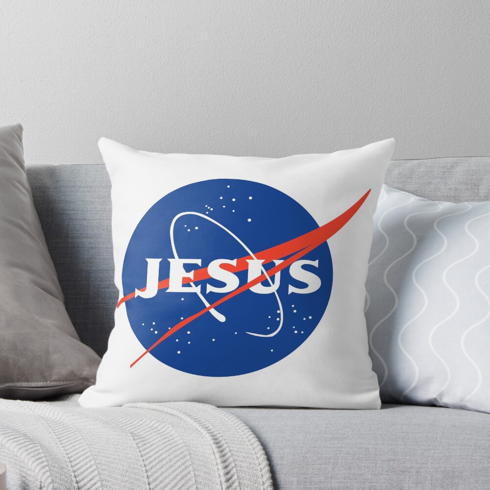 "Jesus NASA (meatball) Logo" Sticker for Sale by lhelbling | Redbubble