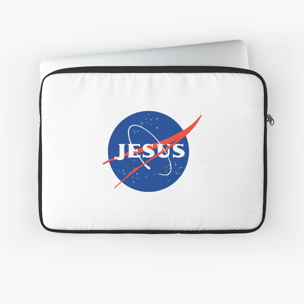 "Jesus NASA (meatball) Logo" Sticker for Sale by lhelbling | Redbubble