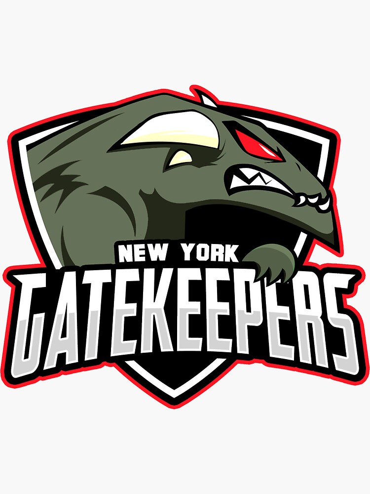 "Copy of New York Gatekeepers (Red Outline)" Sticker for Sale by ...