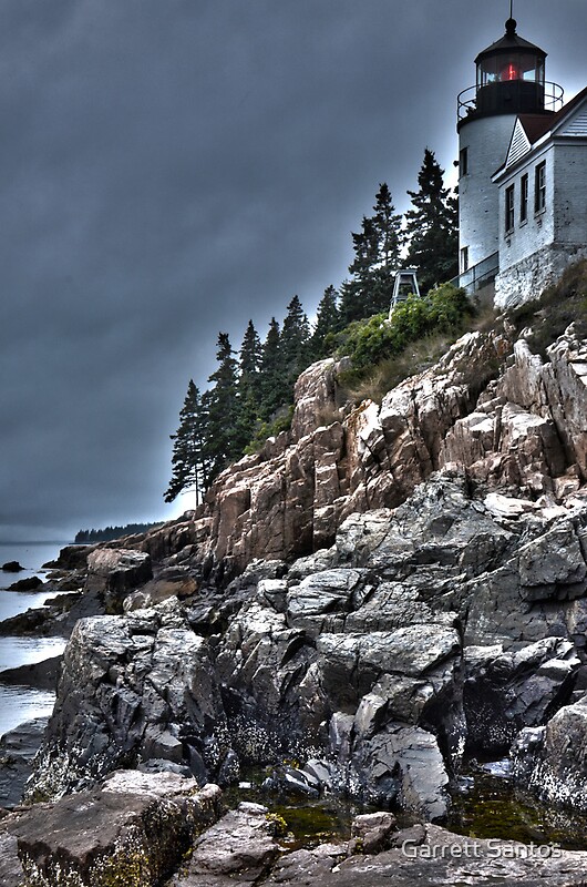 "Bass Head Light House HDR" by Garrett Santos | Redbubble