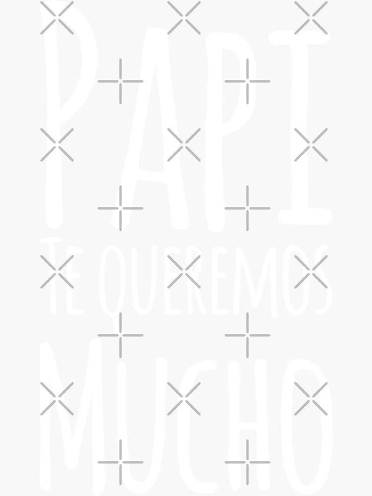 Pegatina «Regalo Para Papa - Papi Te Queremos Mucho - Cumpleaños de ...