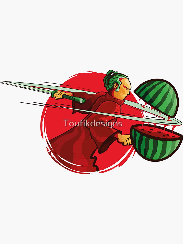 "Hello summer samurai" Sticker for Sale by Toufikdesigns | Redbubble
