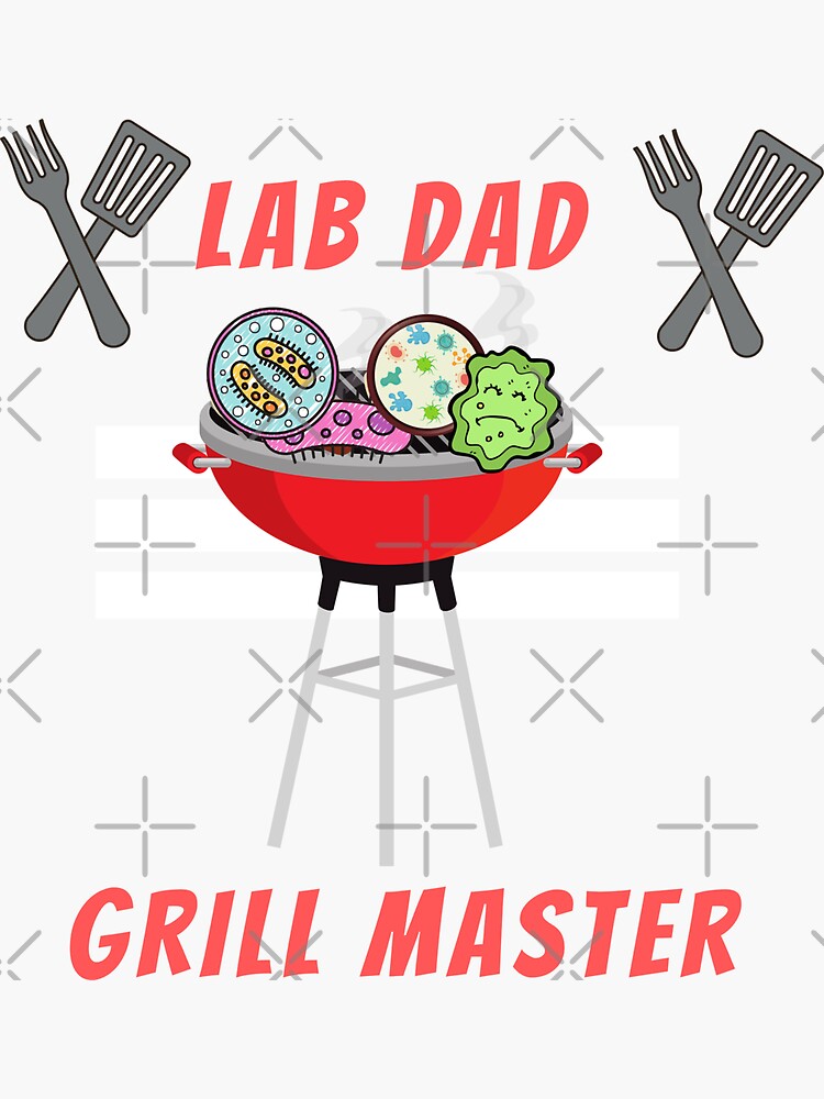 "LAB DAD GRILL MASTER FUNNY LAB DAD Medical Scientist Microbiology ...