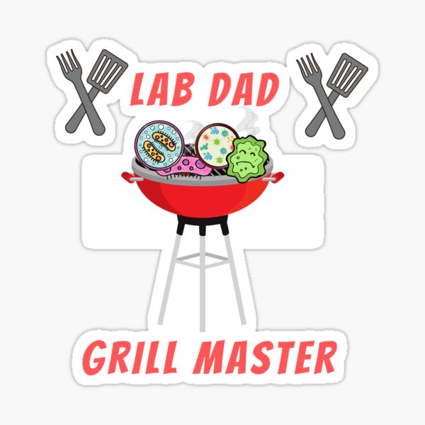 "LAB DAD GRILL MASTER FUNNY LAB DAD Medical Scientist Microbiology ...