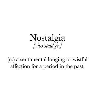 "Nostalgia" Sticker for Sale by Eunoia | Redbubble