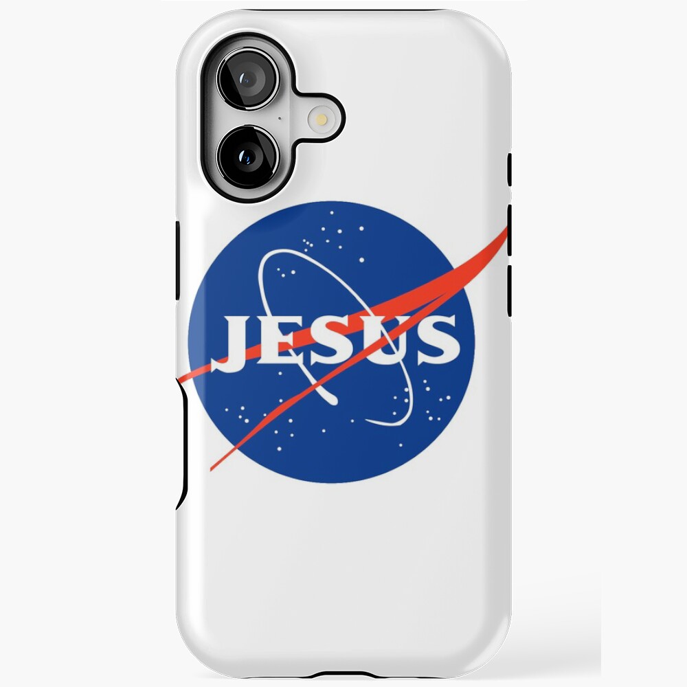 "Jesus NASA (meatball) Logo" Sticker for Sale by lhelbling | Redbubble