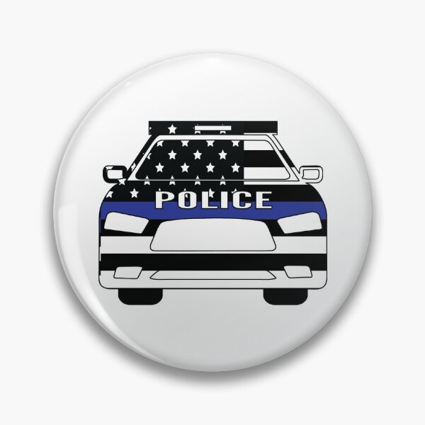 Police American Flag Pins and Buttons | Redbubble