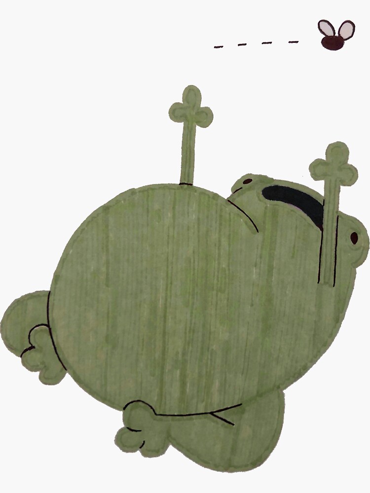 "Lazy Frog " Sticker by KyleCody | Redbubble