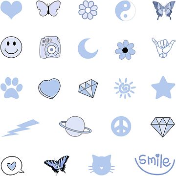 "Blue bundle" Sticker for Sale by OkihanaShop | Redbubble
