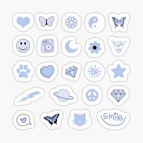 "Blue bundle" Sticker for Sale by OkihanaShop | Redbubble