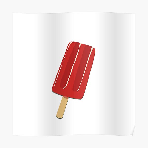 "Red Ice Pop" Poster by -MariePop- | Redbubble