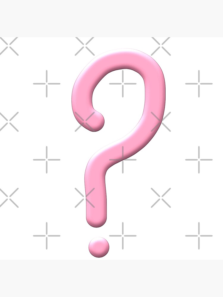 "Pink Question mark" Poster by Sihamedtaha | Redbubble