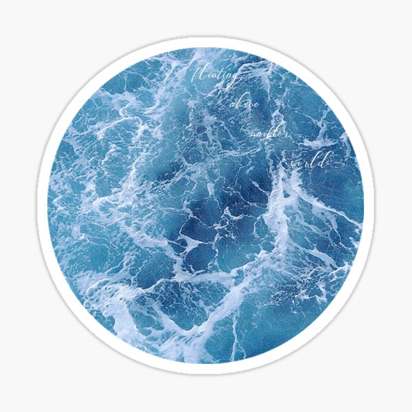 "Floating Above Another World / Ocean / Waves / Blue / Cruising /Circle ...