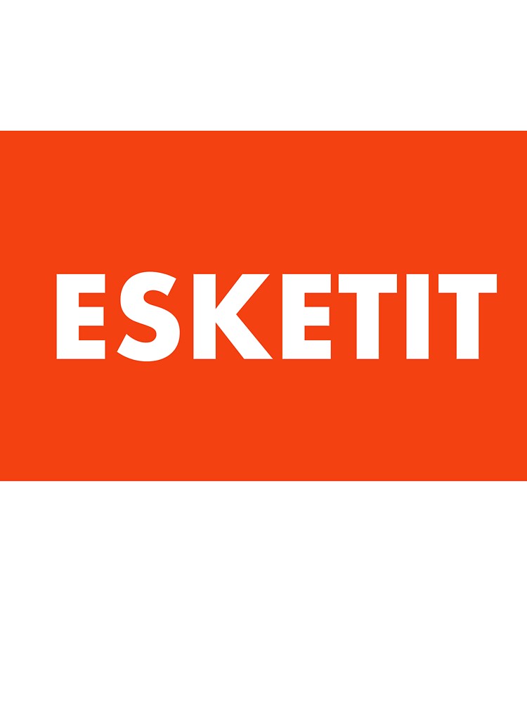 "ESKETIT DESIGN" Sticker by Outstnading | Redbubble