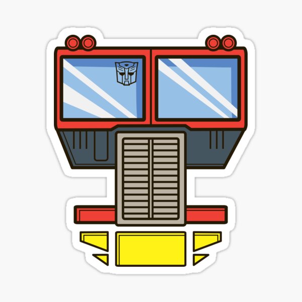 "Transformers - Optimus Prime" Sticker for Sale by CptnLaserBeam ...