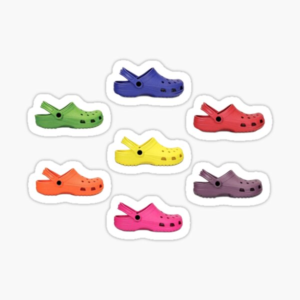 "Crocs Stickers Pack" Sticker for Sale by vivi8 | Redbubble