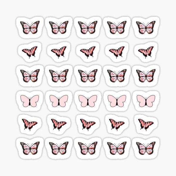 "Peachy butterfly" Sticker for Sale by OkihanaShop | Redbubble
