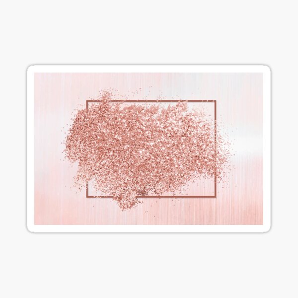 "Blush Pink Sparkles" Sticker by newburyboutique | Redbubble