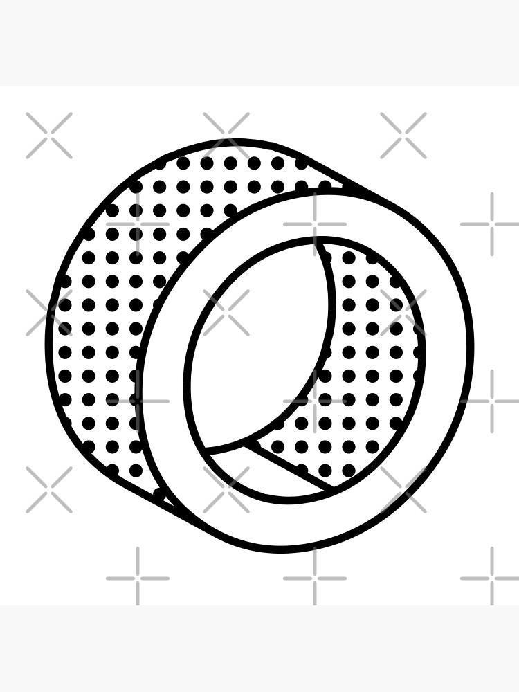 "3D Ben Day Dot Isometric Letter O" Art Print by murialbezanson | Redbubble
