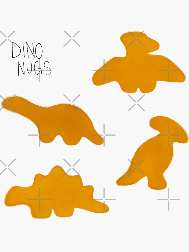 "Dino Nugs" Sticker for Sale by mirandathrasher | Redbubble