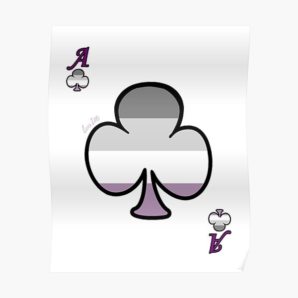 "Ace Spectrum Playing Cards: Gray Asexual" Poster for Sale by mistina ...