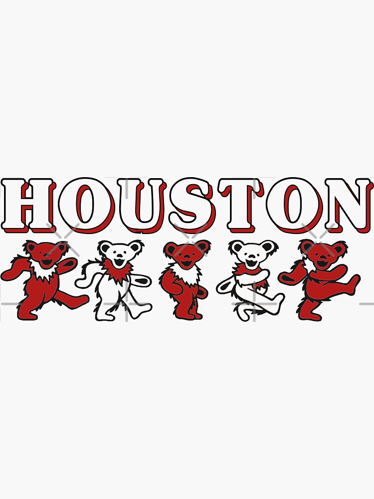 "Houston Bears" Sticker by drewsandler | Redbubble