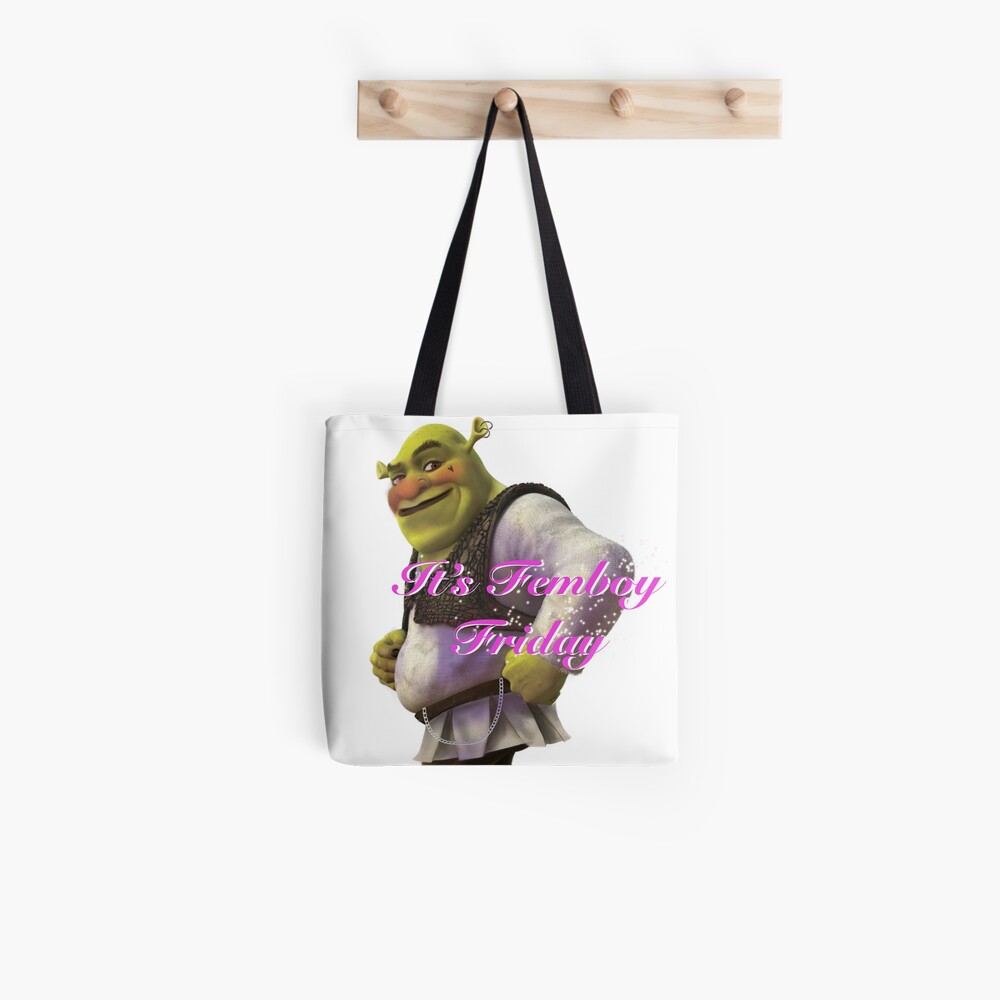 "FEMBOY SHREK" Tote Bag for Sale by unwelcomeoats | Redbubble