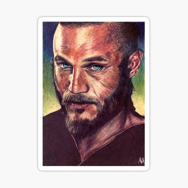 "Ragnar Lothbrok" Sticker by absurdboy | Redbubble