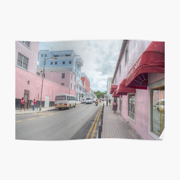 "Frederick Street in Downtown Nassau, The Bahamas" Poster for Sale by ...