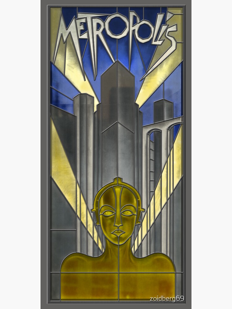 "Metropolis Poster in Stained Glass (False Color)" Art Print for Sale ...