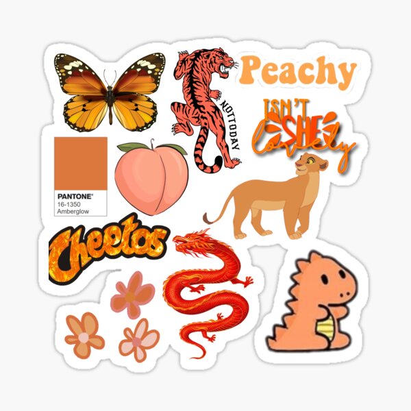 "Orange pack " Sticker by Koidesigns | Redbubble