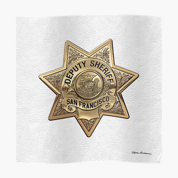 Póster « mostrando pinturas de medios convergentes con insignias y ...