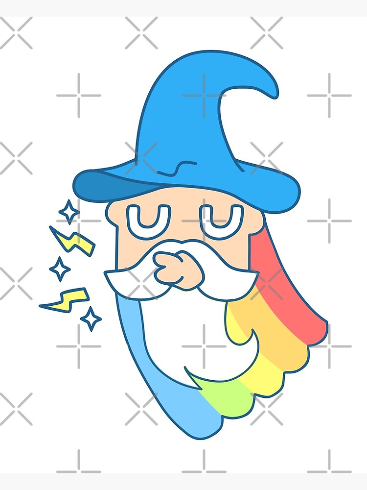"Wizard Fantasy Rainbow Magic" Poster by therealsadpanda | Redbubble