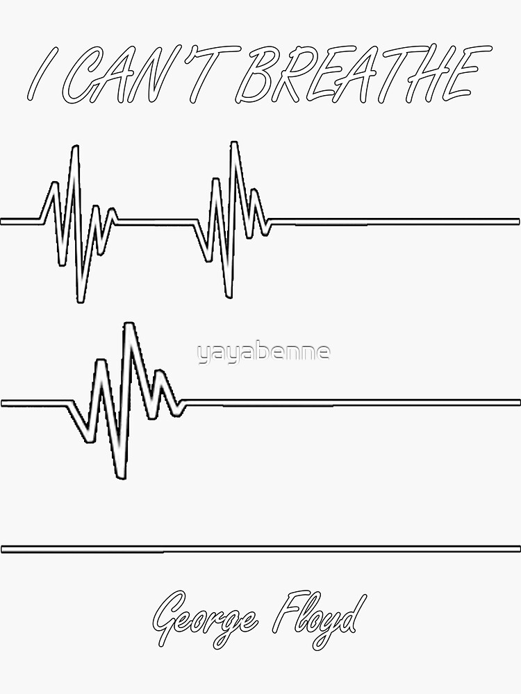 "George Floyd, Justice for George Floyd," Sticker for Sale by yayabenne ...