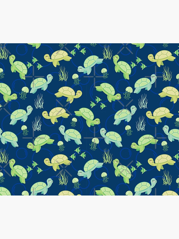 Plaid « Motif tortue mignon », par graphicmeyou | Redbubble