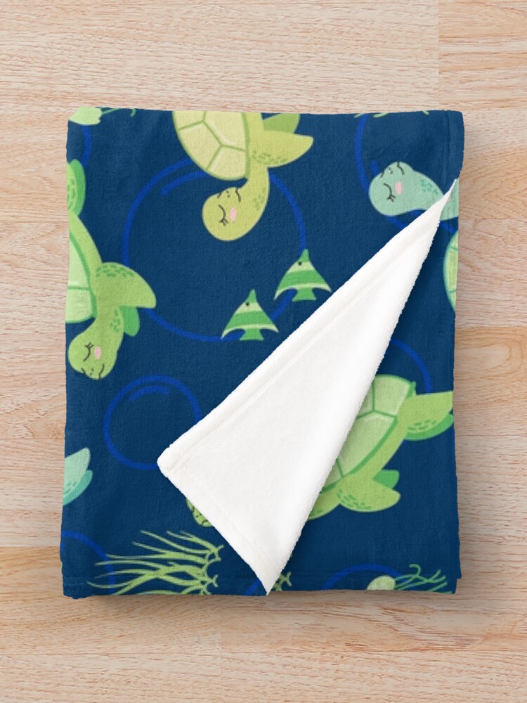 Plaid « Motif tortue mignon », par graphicmeyou | Redbubble