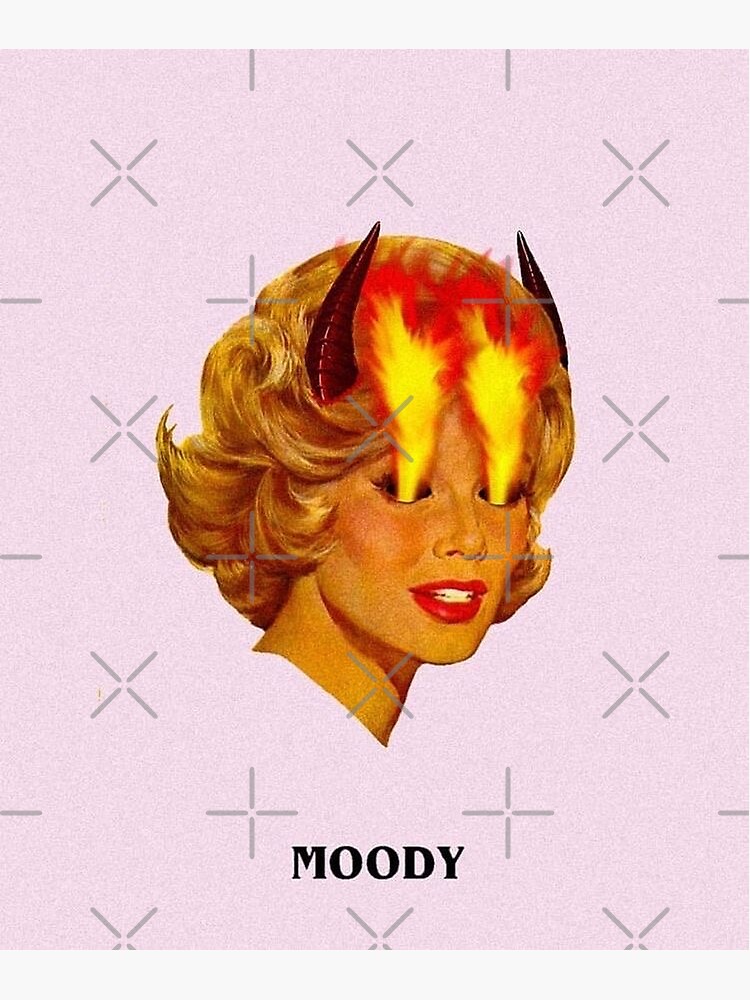 "Moody" Sticker for Sale by Koidesigns | Redbubble