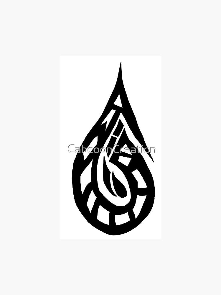 "Teardrop" Sticker for Sale by CabcoonCreation | Redbubble