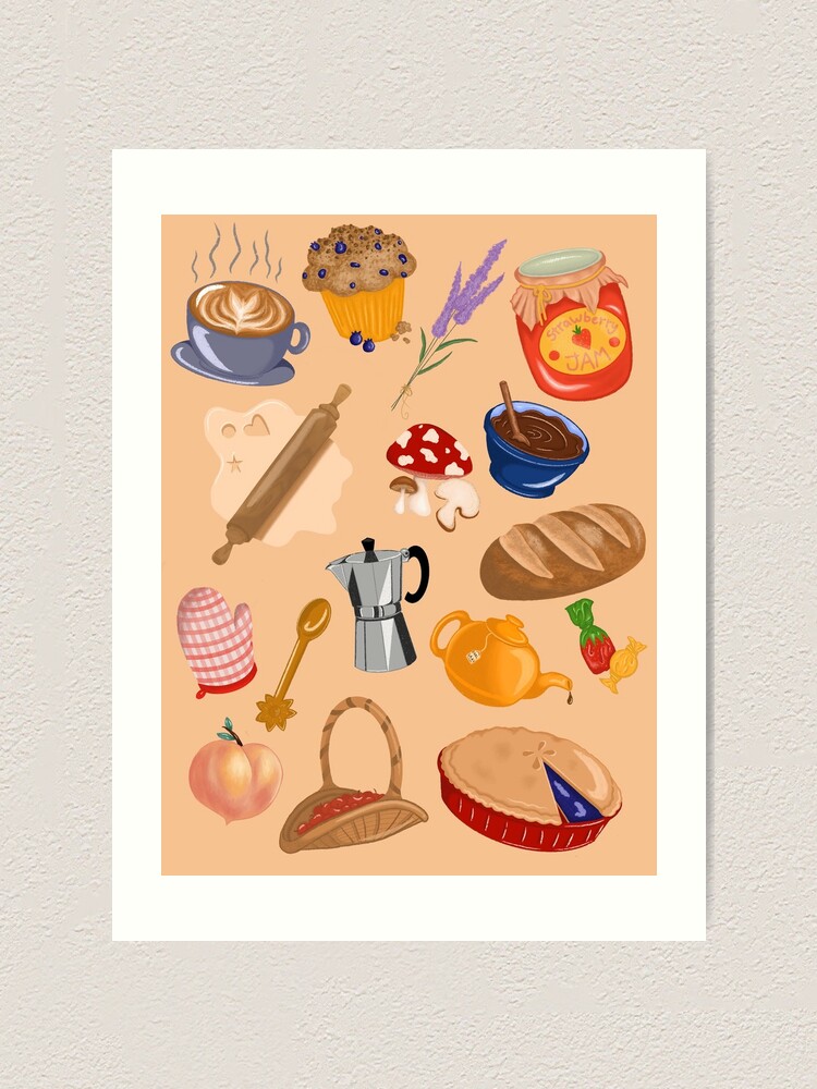 "Cottagecore Kitchen and Baking Collection" Art Print by doriangaay ...