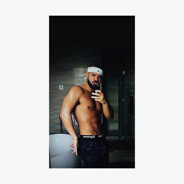 "Drake Shirtless" Photographic Print by Justalexisuarez | Redbubble