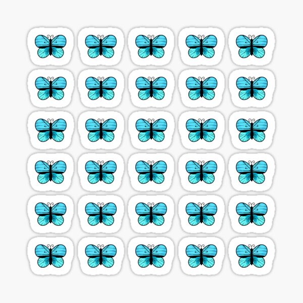 "Cute blue butterflies" Sticker by OkihanaShop | Redbubble