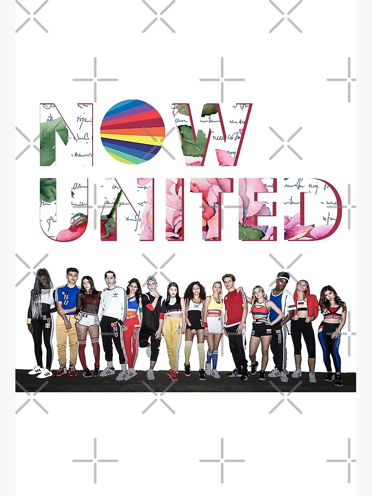 "Now United Uniters Lights Edit Pink Floral" Poster by xarteiro | Redbubble